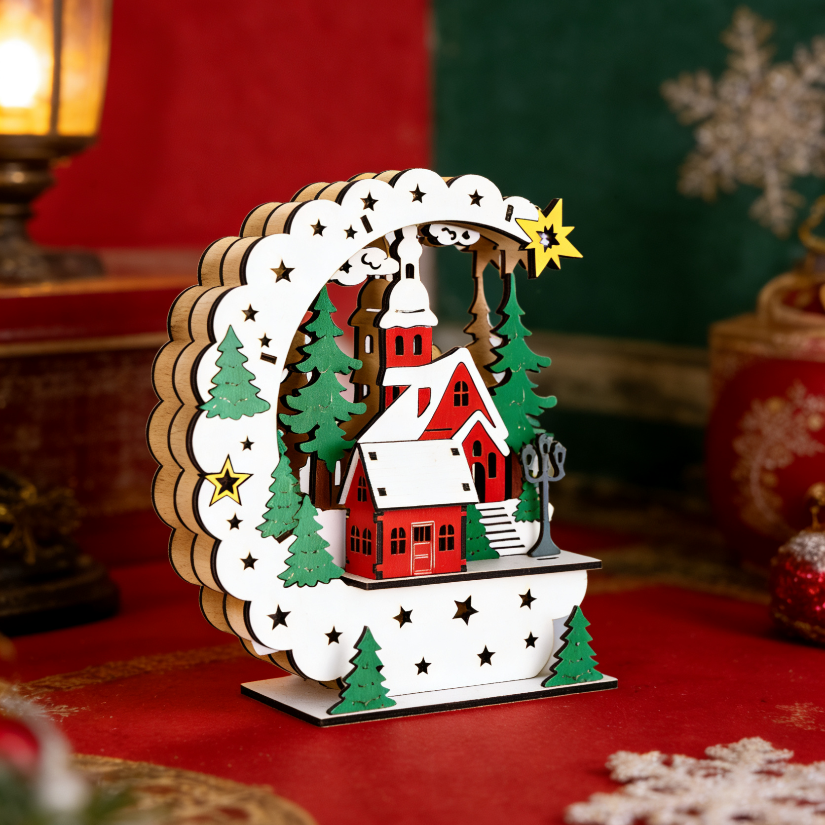 Christmas House Themed 3D Decorative Lights – WeCreat Projects