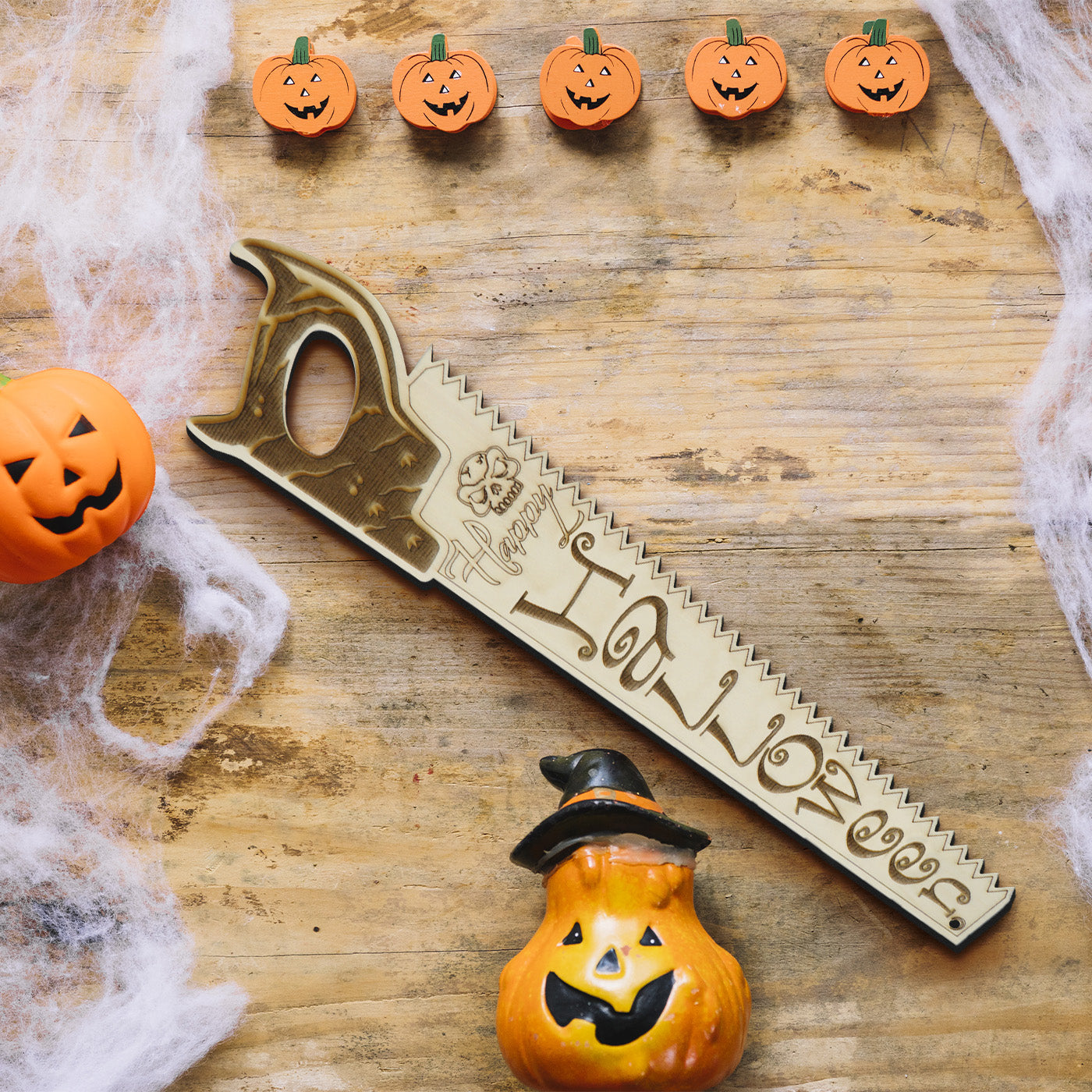 Halloween Decorative Wooden Saw – WeCreat Projects