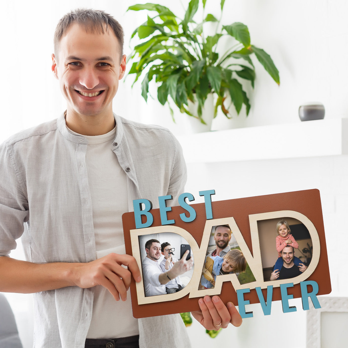 Fathers Day best dad Photo Frame – WeCreat Projects