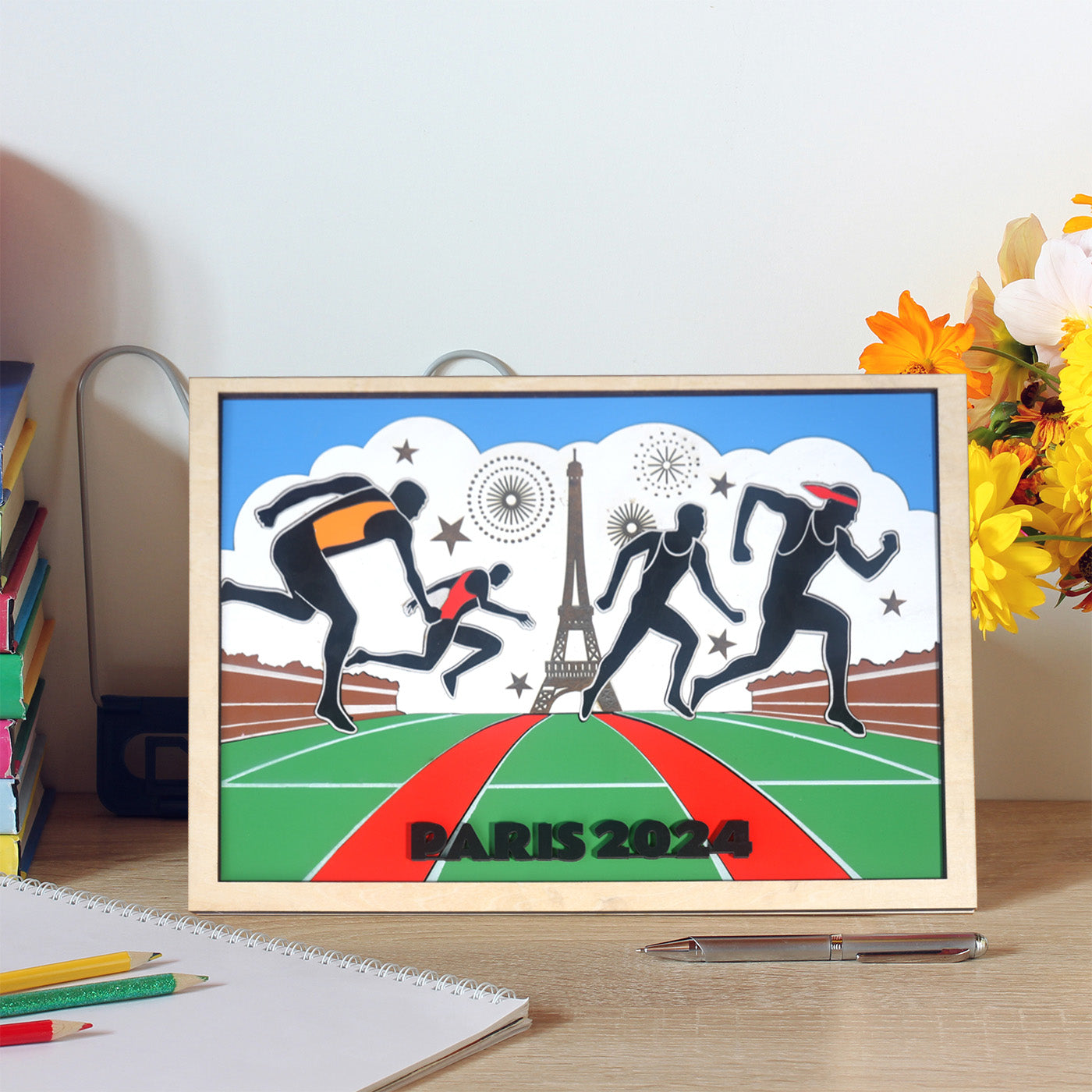Paris Games athletics collage – WeCreat Projects