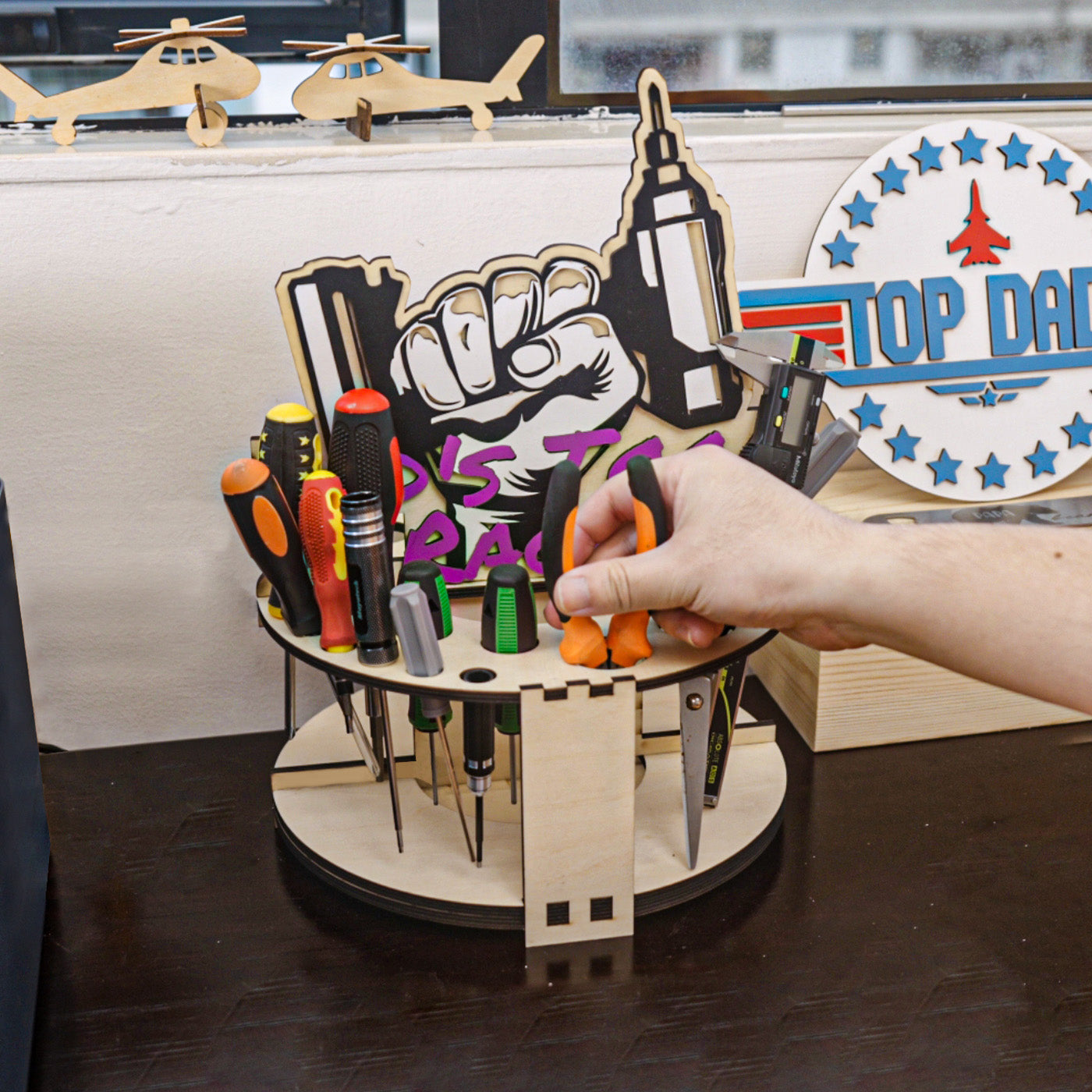 Circular Tools Rack – WeCreat Projects