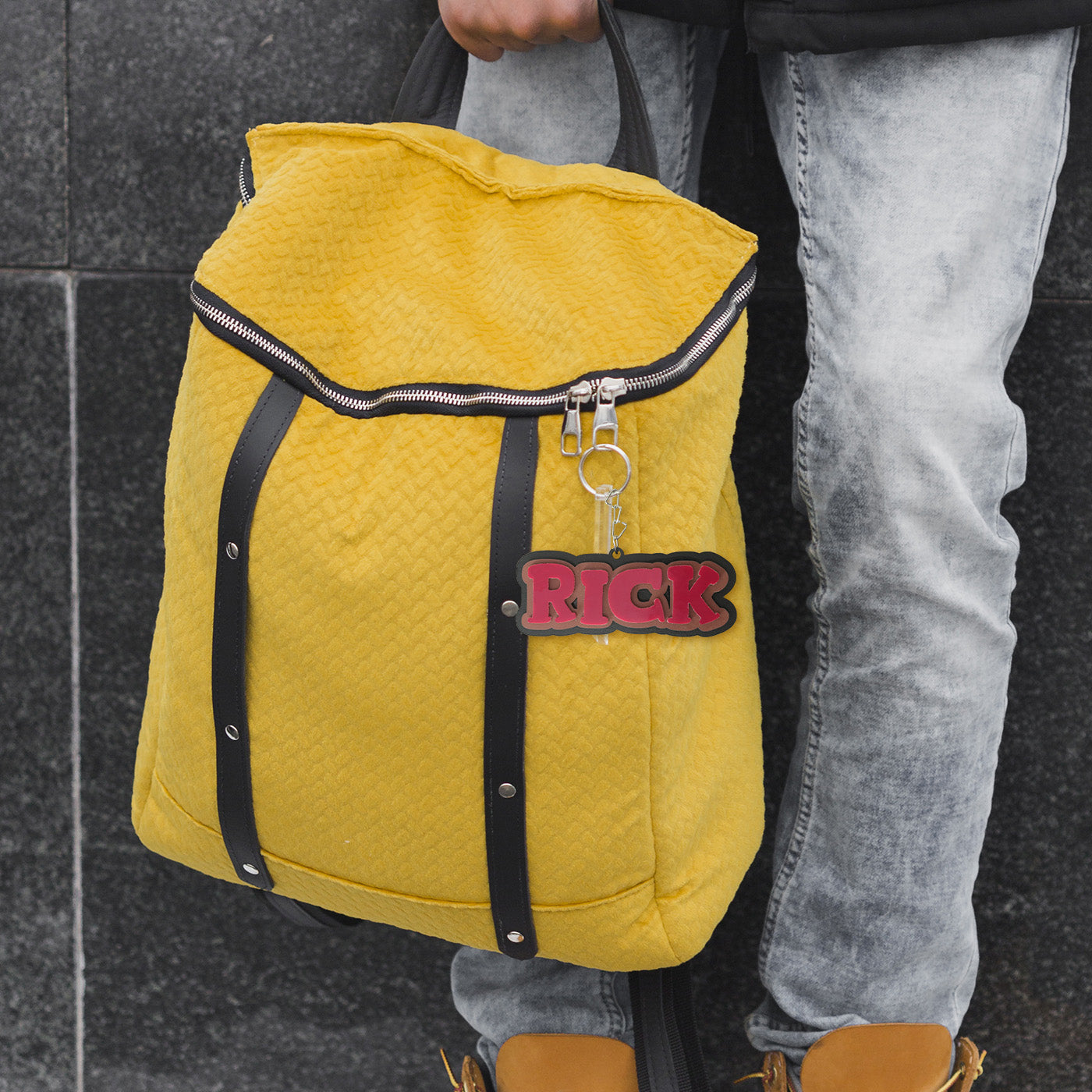 Multi-layer acrylic red keychain – WeCreat Projects